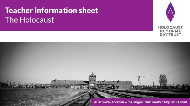 Holocaust Memorial Day Trust | Teacher information sheets